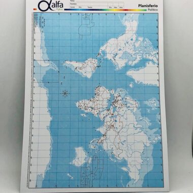 MAPA PLANISFERIO FÍSICO O FÍSICO POLÍTICO N° 5 ALFA – CASABAK